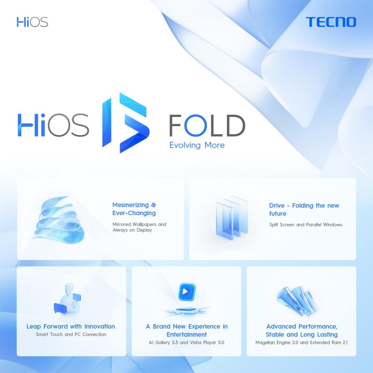TECNO Flagship Foldable Phone: Evolving More With HiOS13 Fold